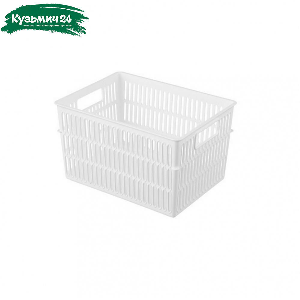 Корзина Econova Simplify, универсальная, белая, 108х136х184 мм, 2 л, 435250716
