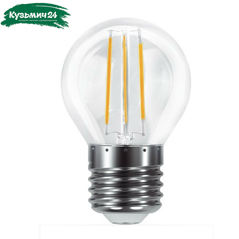 Лампа Camelion Filament шар 12Вт G45-FL E27 4500K