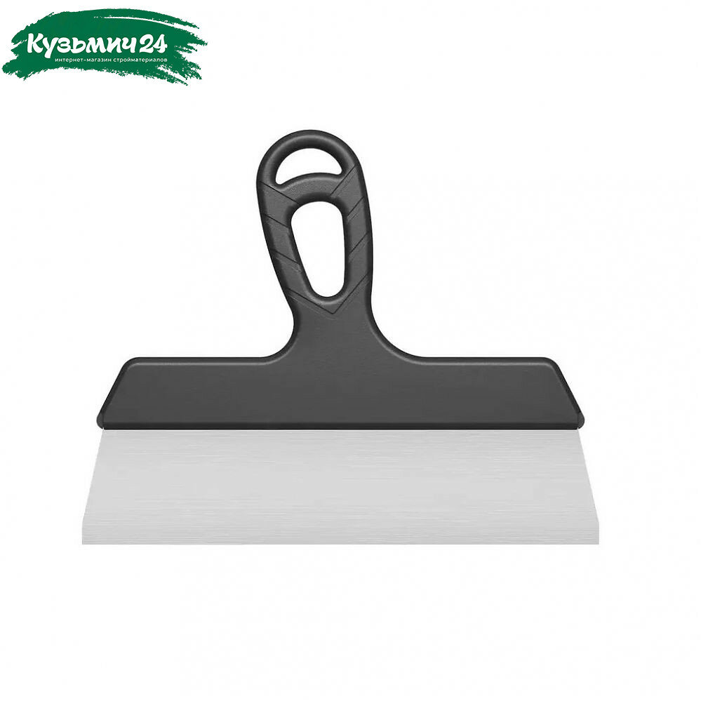 Шпатель гладкий Акор Эксперт 420 00 250, нержавеющая сталь, пластик, 250 мм, 1 шт.