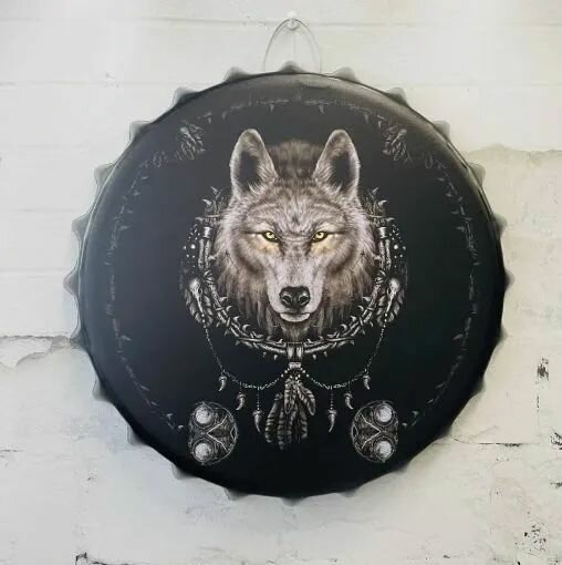 Декор на стену пробка пивная,30cm