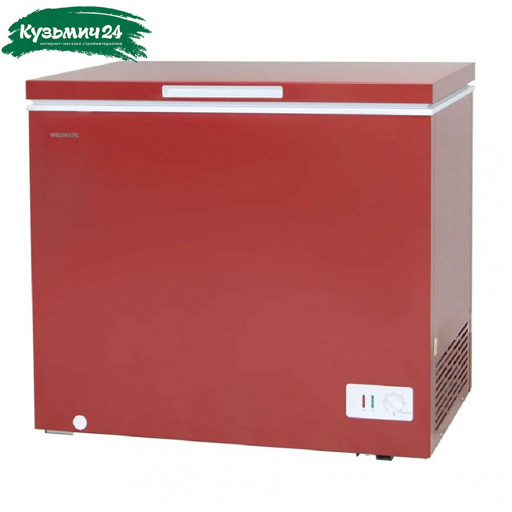 Морозильный ларь Willmark CF-310CS, объем 305 л, цвет красный, ручная разморозка