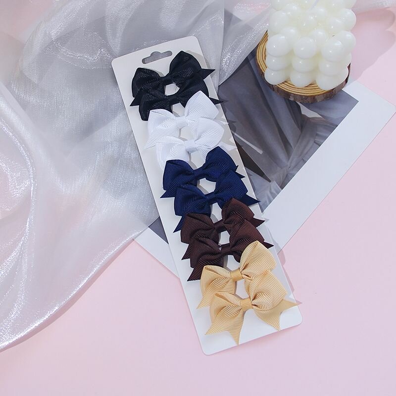 Baby Hair Accessories Комплект бантики заколочки для волос 10 шт. FJ002-7