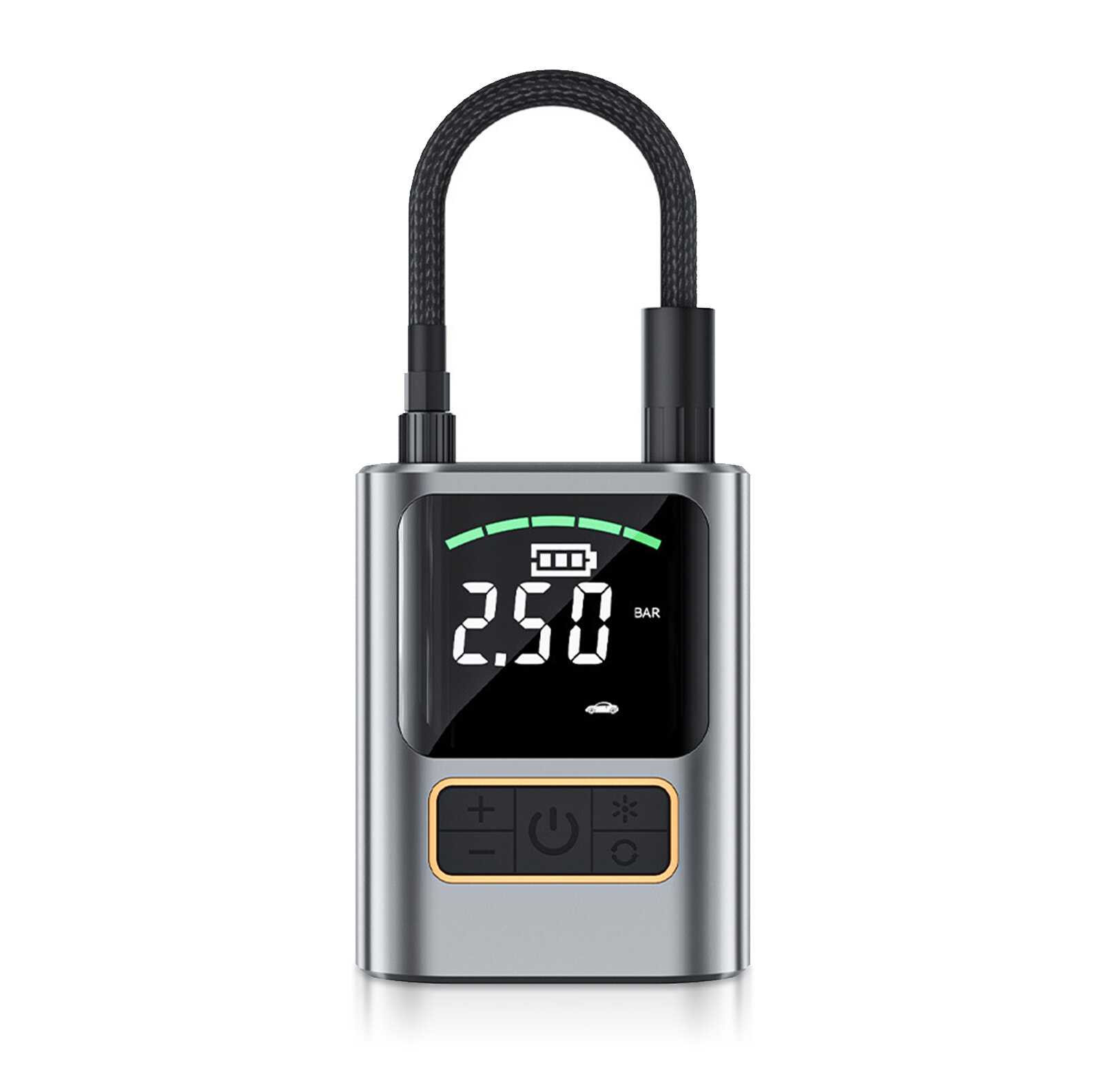 Накачивающая машина для шин портативный воздушный компрессор 4000mAh воздушный насос для автомобильных шин электробайк насос для шин с LED-осветкой и цифровым манометром для автомобиля мотоцикла велосипеда мячи