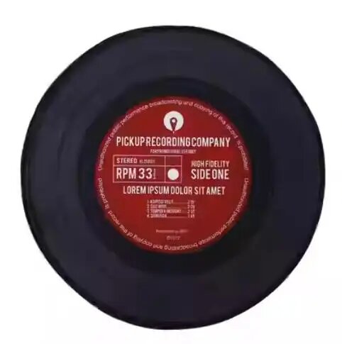 Флисовый круглый ковёр OSSUER 80/100/120/140 см Бордовый, Diameter 140cm, A-1