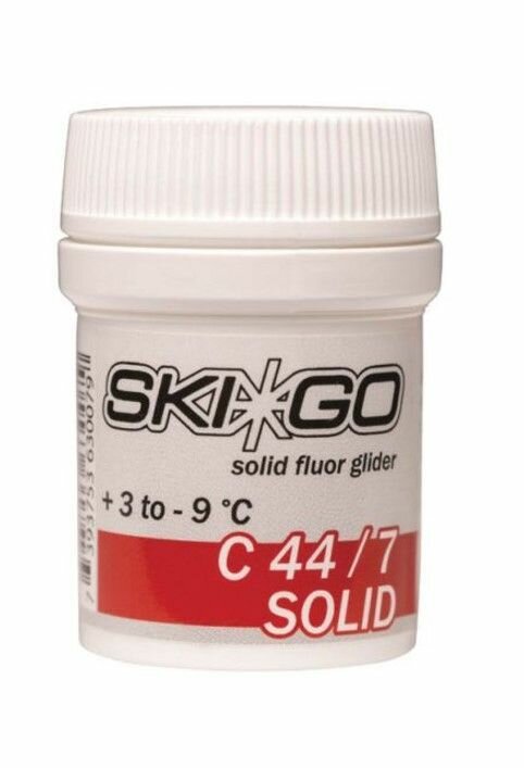 SkiGo C44/7 Твердый лыжный полироль от +3 до -9C 20 г