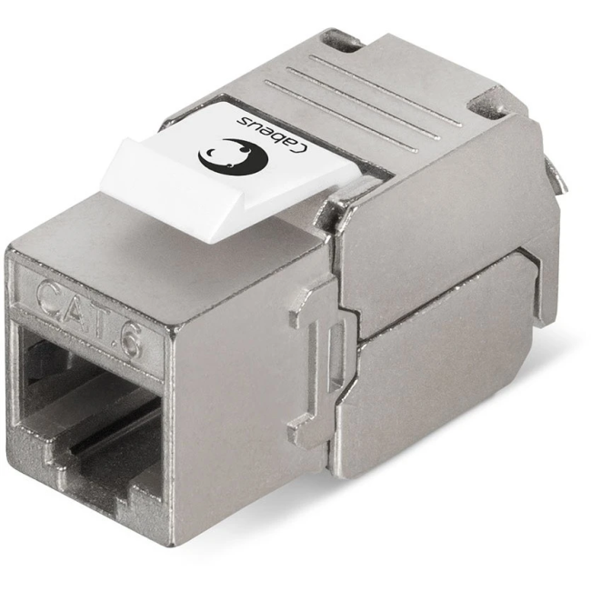 KJ-RJ45-Cat.6-SH-180-Toolless Вставка Cabeus Keystone Jack RJ-45(8P8C), 180 градусов, категория 6, экранированная, без