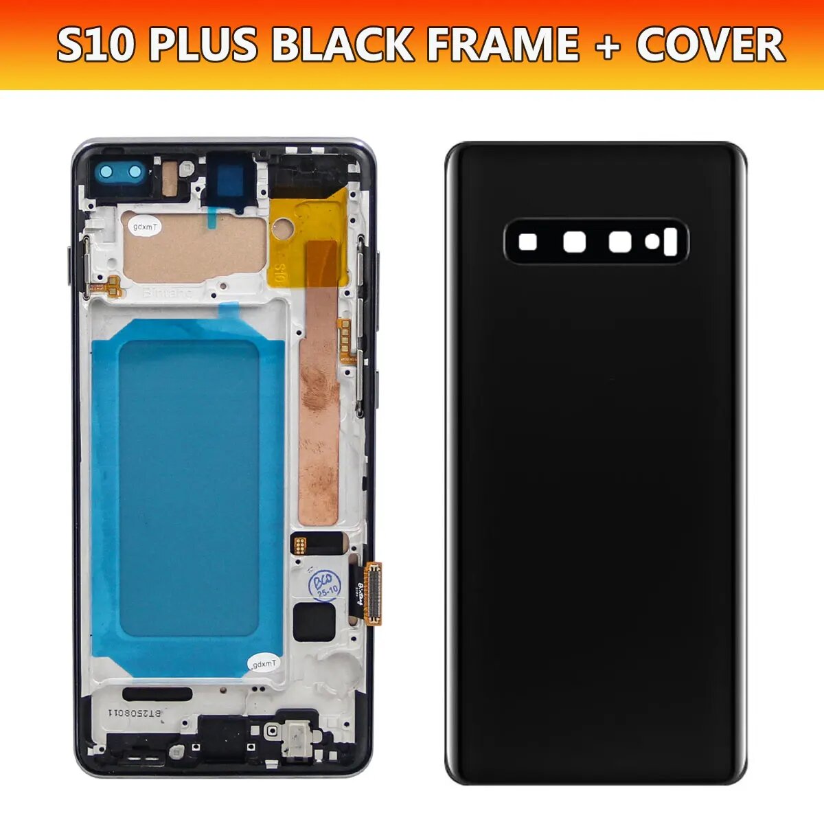 Замена экрана tft S10+, для Samsung Galaxy S10 Plus G975F ЖК-дисплей, цифровой сенсорный экран с рамкой для Samsung S10 G973F S10Plus Black Cover