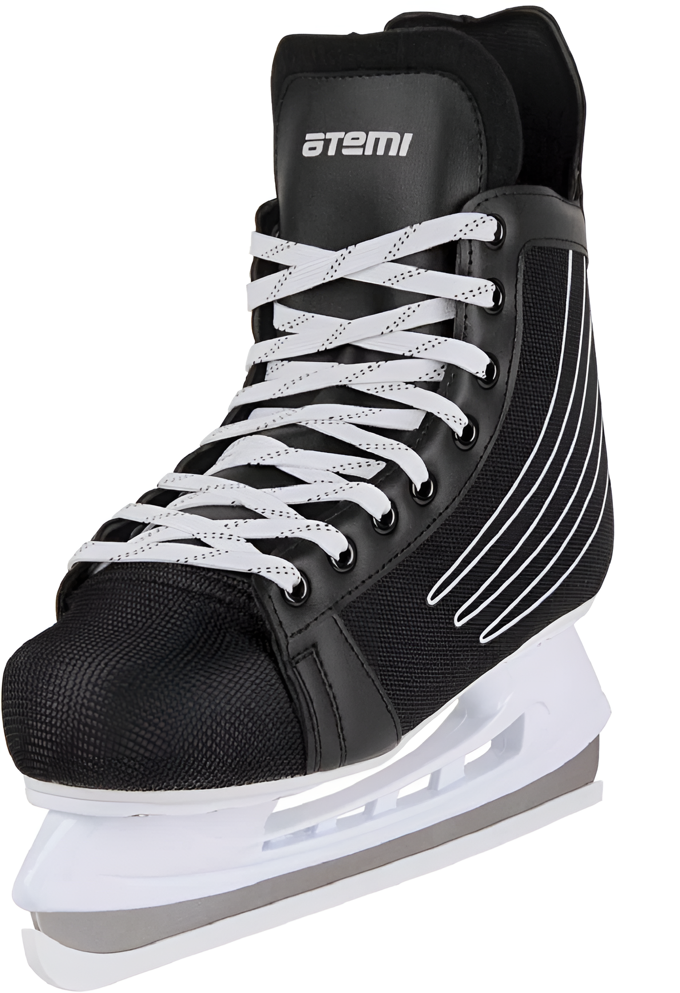 Коньки хоккейные Atemi Omp-ahsk01 Race, полумягкие, размер 39, черный