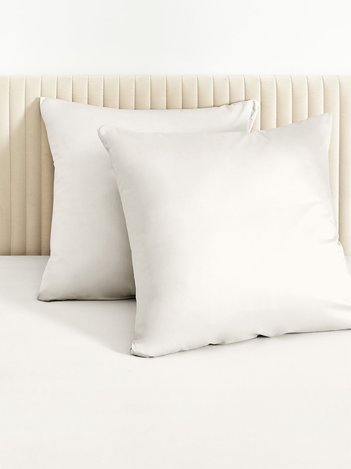 Комплект наволочек перкаль 70х70 (2 шт.) "Cozy Home"Однотон/Only Color рис. 41329-1 Белый лебедь/White Swan