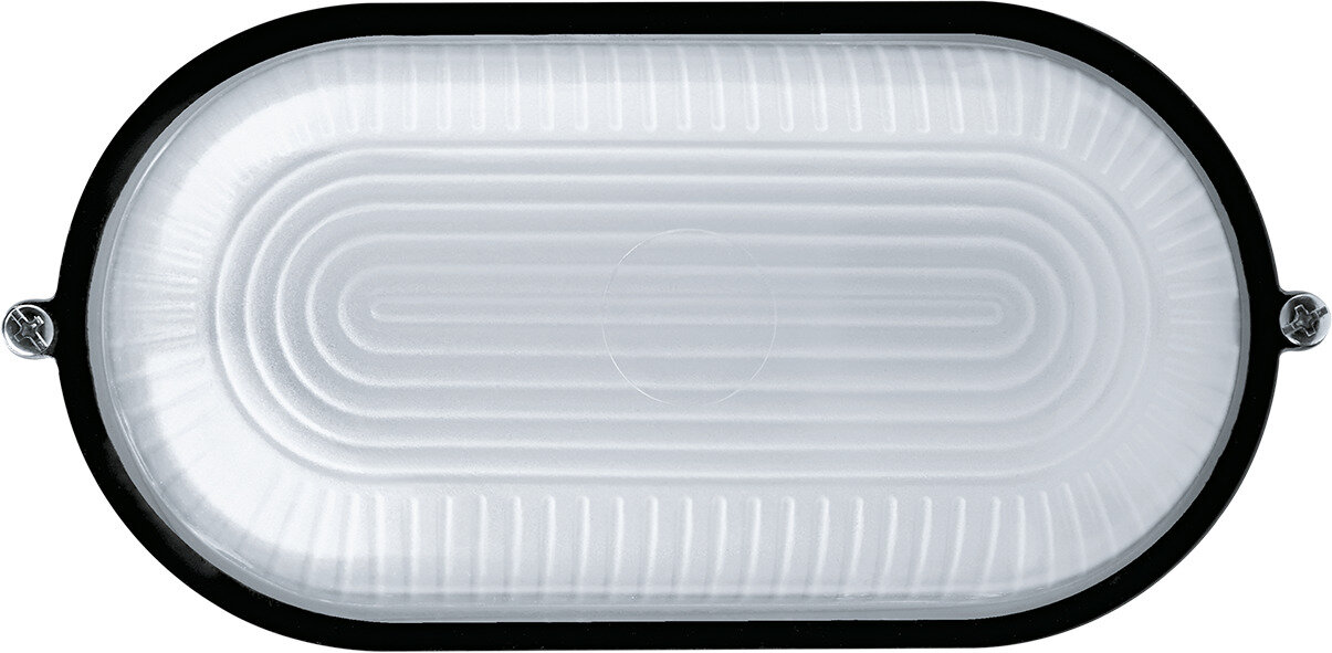 Светильник ЖКХ под лампу Е27 60Вт термостойкий овальный без решетки IP54 черный NBL-O1-60-E27/BL Navigator, уп. 1шт