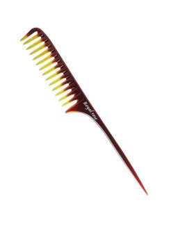 Расческа Royal Rose "Хвостик", скелетная, с разделителем, коричневая