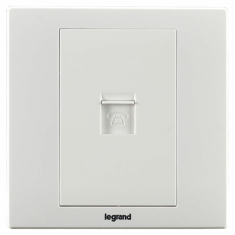Legrand телефонная розетка одногнездовая врезная установка для домашнего использования