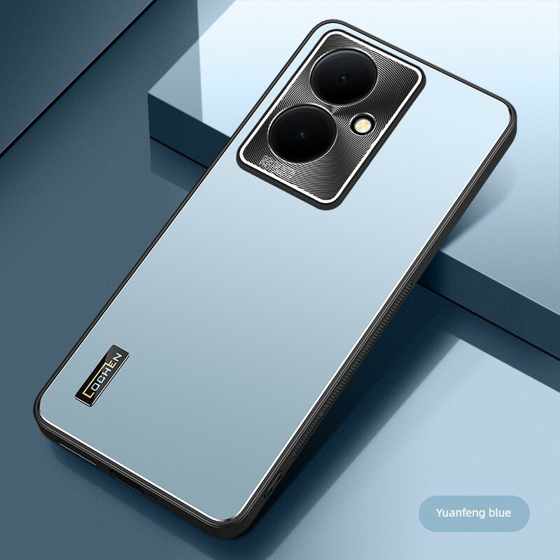 Vivo Y77e Глубокий синий противоскользящий чехол для телефона с полной защитой объектива и серией Phantom