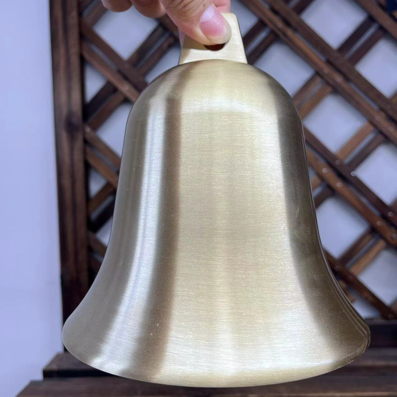 Медный колокольчик, украшение из чистой меди, латунный дверной колокольчик, большие и малые размеры, дверной звонок, сверхгромкий домашний ветровой колокольчик.