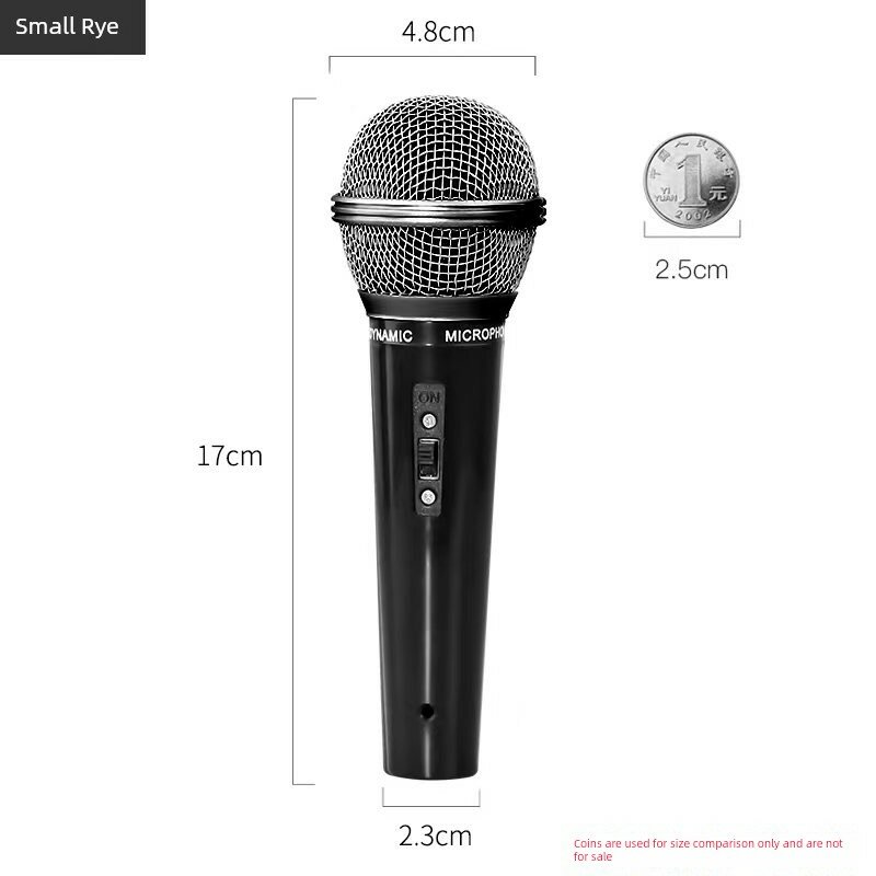 Имитация микрофона, беспроводной ручной микрофон с имитацией инкрустации бриллиантами для сценических выступлений,