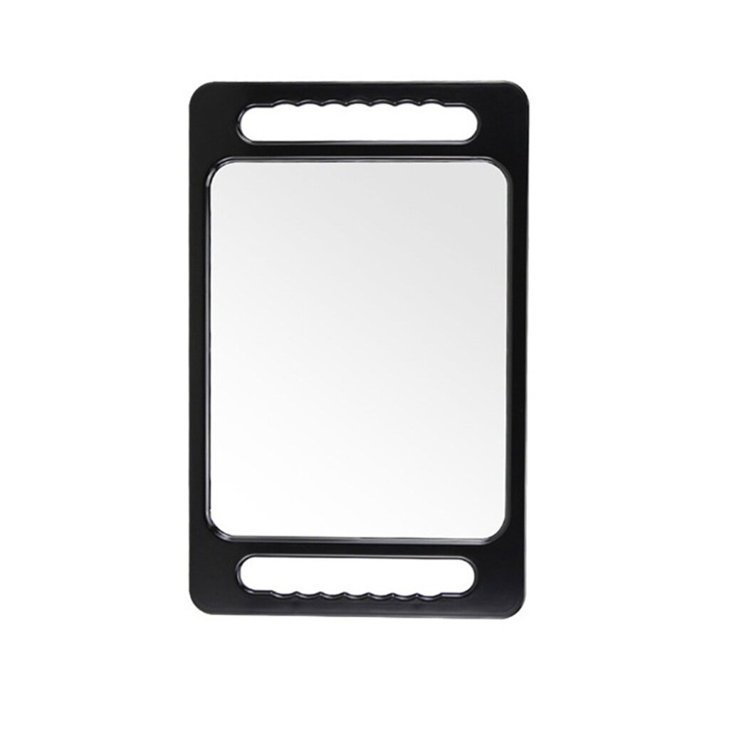 Ручное Зеркало с Двойной ручкой Ручное Парикмахерское Зеркало для Волос и Зеркало для Стрижки в Салоне Красоты с Двойной Рукояткой