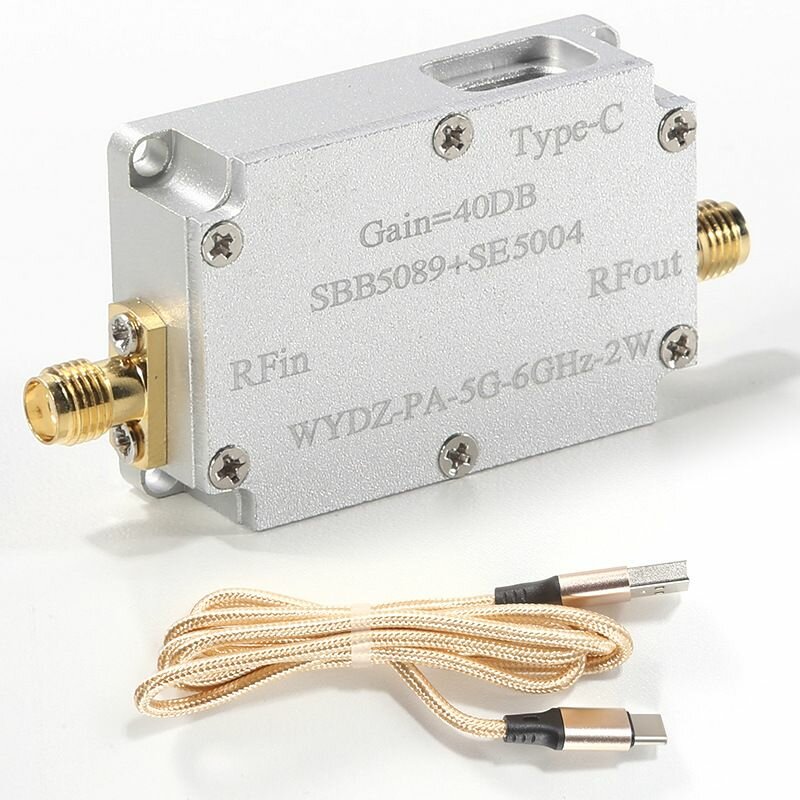 SBB5089+SE5004 5 ГГц - 5,8 2 Вт Высоколинейный РЧ-усилитель мощности Сигнал передачи для Wifi Ham Radio AMP