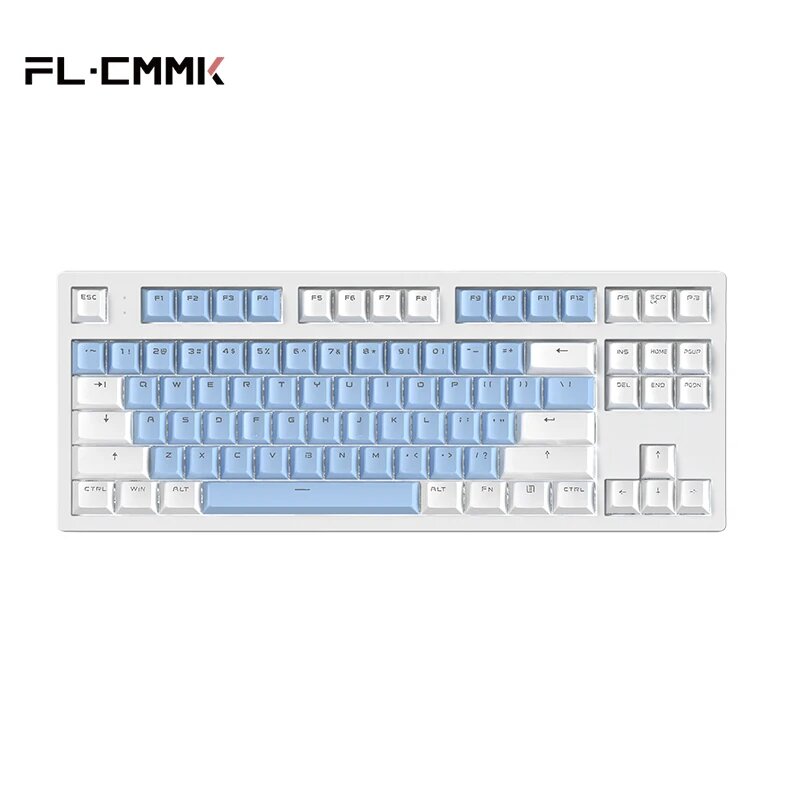 FL·ESPORTS MK870 механическая клавиатура 87 клавиш Glacier Cyan, Three Mode