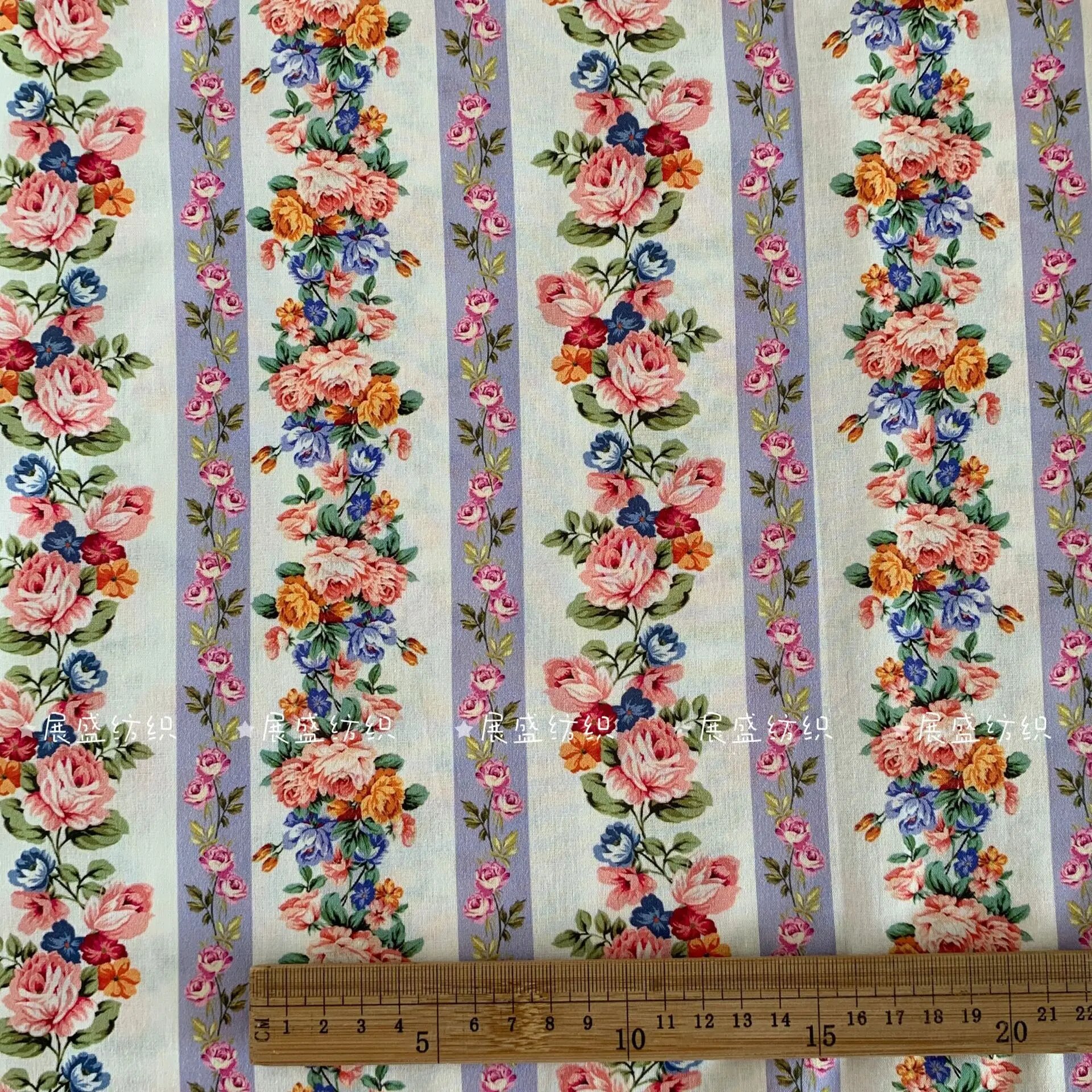 Ткань 140x50 см, 100% хлопок, 40s, винтажный цветочный узор, для шитья одежды своими руками, платьев, юбок, ткань для рукоделия (для родителей и детей)