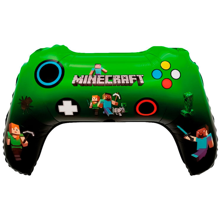 Воздушный шар из фольги. Фигура, Геймпад, Пиксели (27'/69 см, CHN)