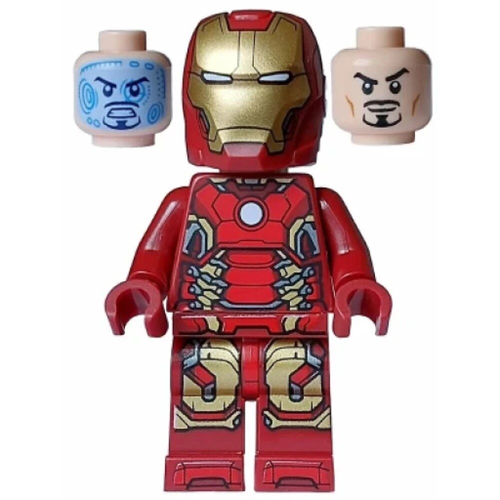 Минифигурка Lego Super Heroes Iron Man - Mark 43 Armor, Light Nougat Head sh0974 N