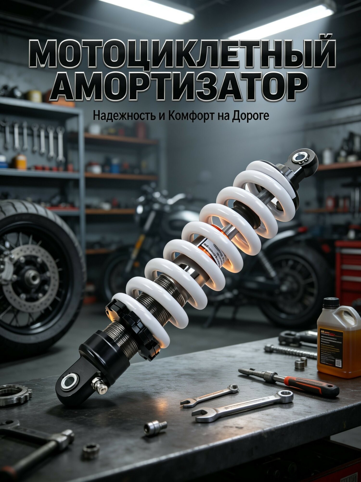 Амортизатор задний для мототехники, демпфер для мотоцикла модель TTR125 длина 320 мм