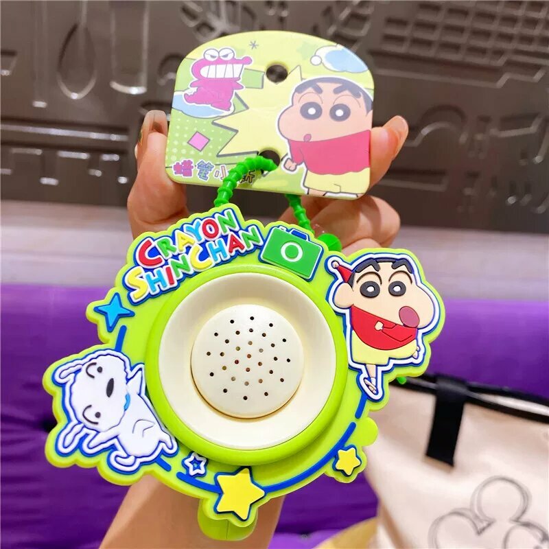 Новый официальный мини-динамик Crayon Shin-chan: креативный, забавный брелок, милый и стильный игрушечный аксессуар