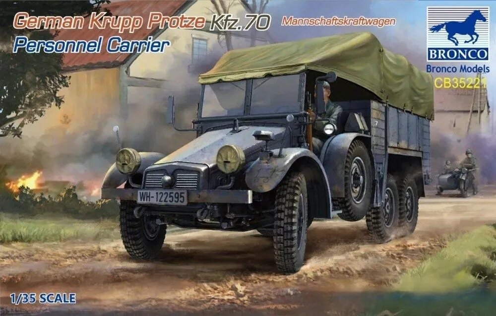 Bronco CB35221 1/35 Krupp Protze Kfz.70 Mannschaftskraftwagen сборная модель автомобиль