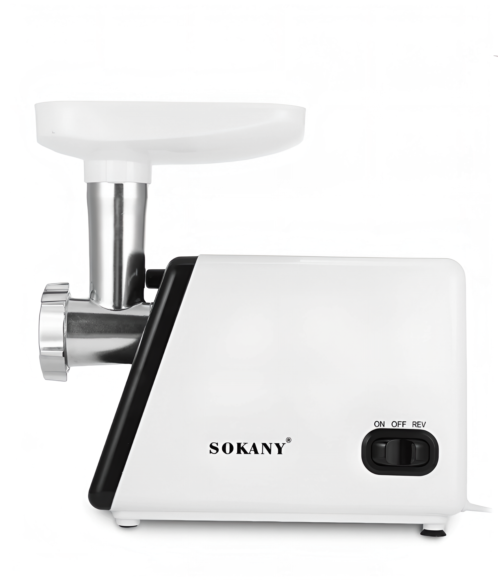 Мясорубка электрическая SOKANY SK-312, мощность 2500 Вт, белый