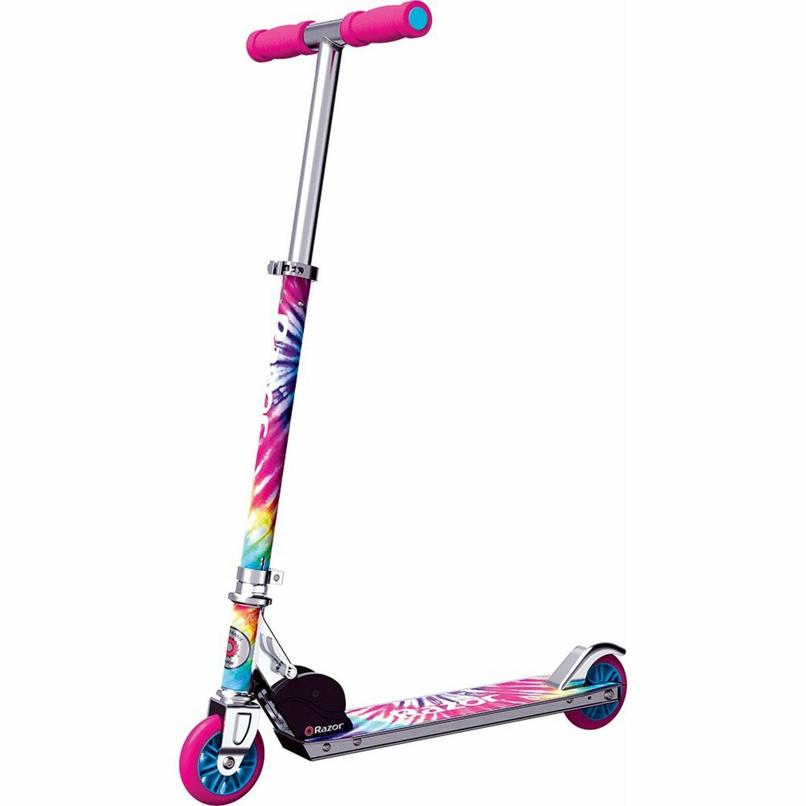 DECATHLON самокат Razor Model A Tie-Dye, розовый/серый