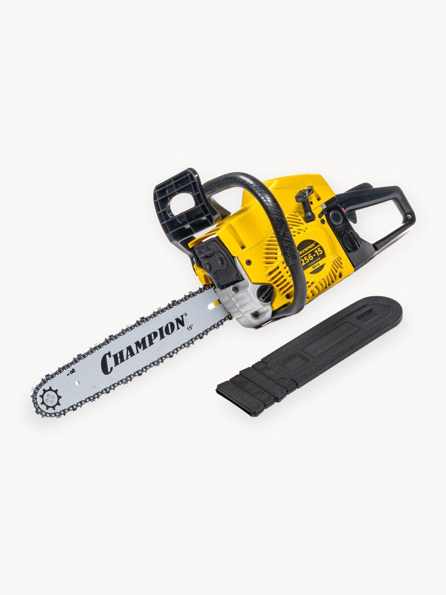 Бензопила CHAMPION 256-15"-0,325-1,3-64 + набор подарков! / пила цепная бензиновая
