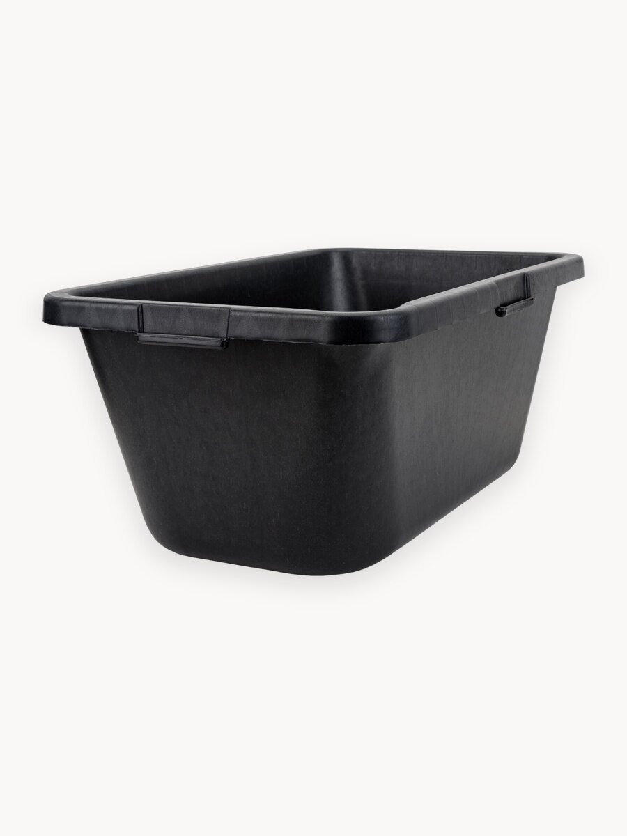 Таз Gigant, строительный, прямоугольный, 40л, черный, пластик