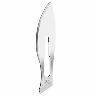 100шт Лезвие для скальпеля №24 хирургическое