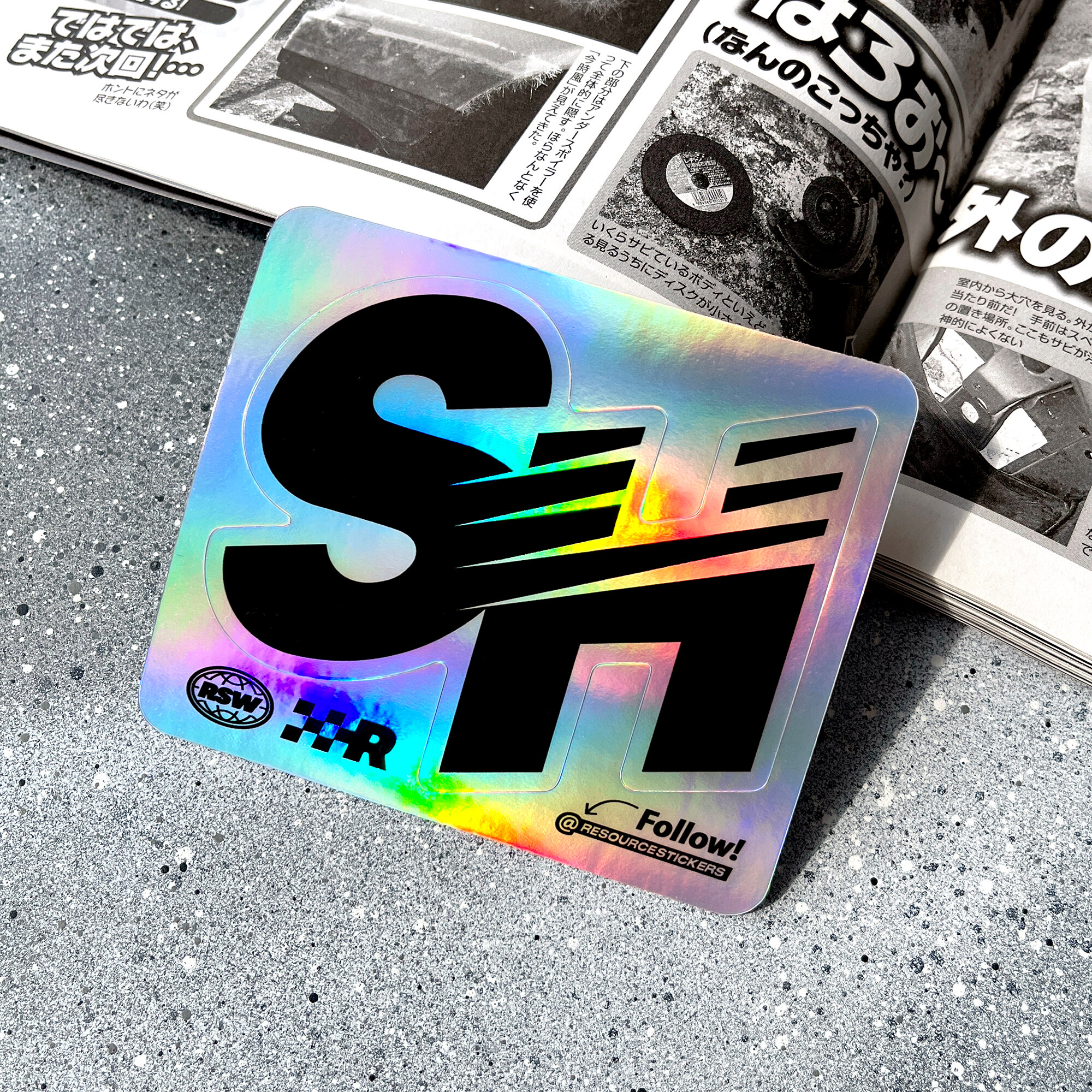 Голографическая налейка Speedhunters 9.5х9 / Resource Stickers