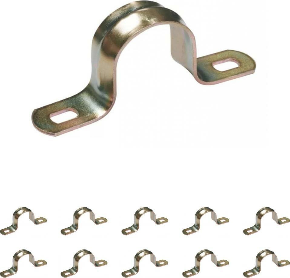 Скоба металлическая двухлапковая IEK D48-50 (комплект из 10 шт)