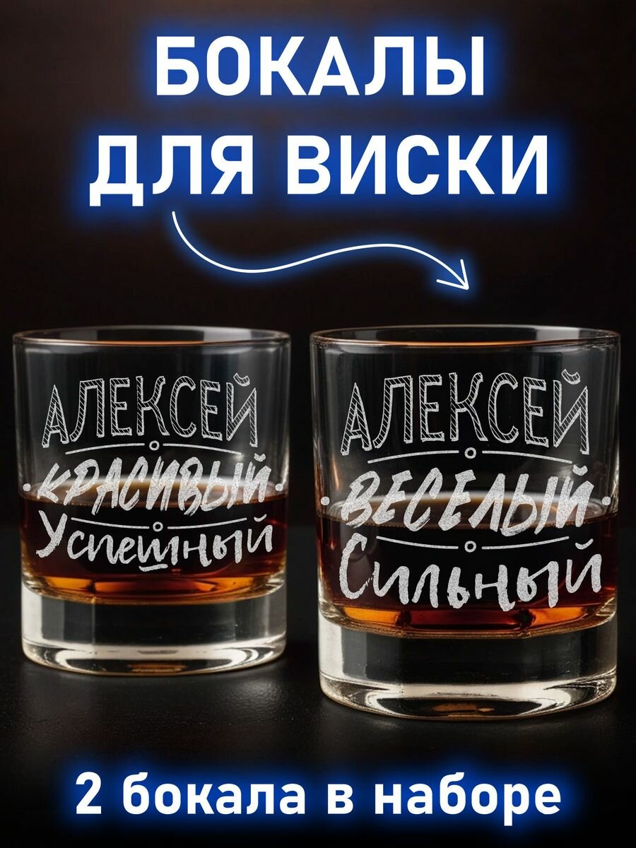 Именной набор для виски Алексей