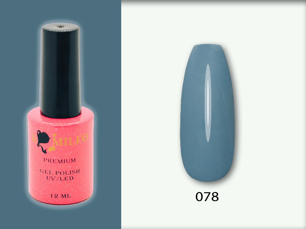 078 KOMILFO гель лак 12 мл.