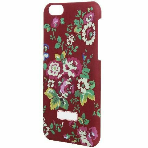 Чехол - накладка для iPhone 6/6s HARD PLASTIC LACQUERED SHELL цветы, бордовый
