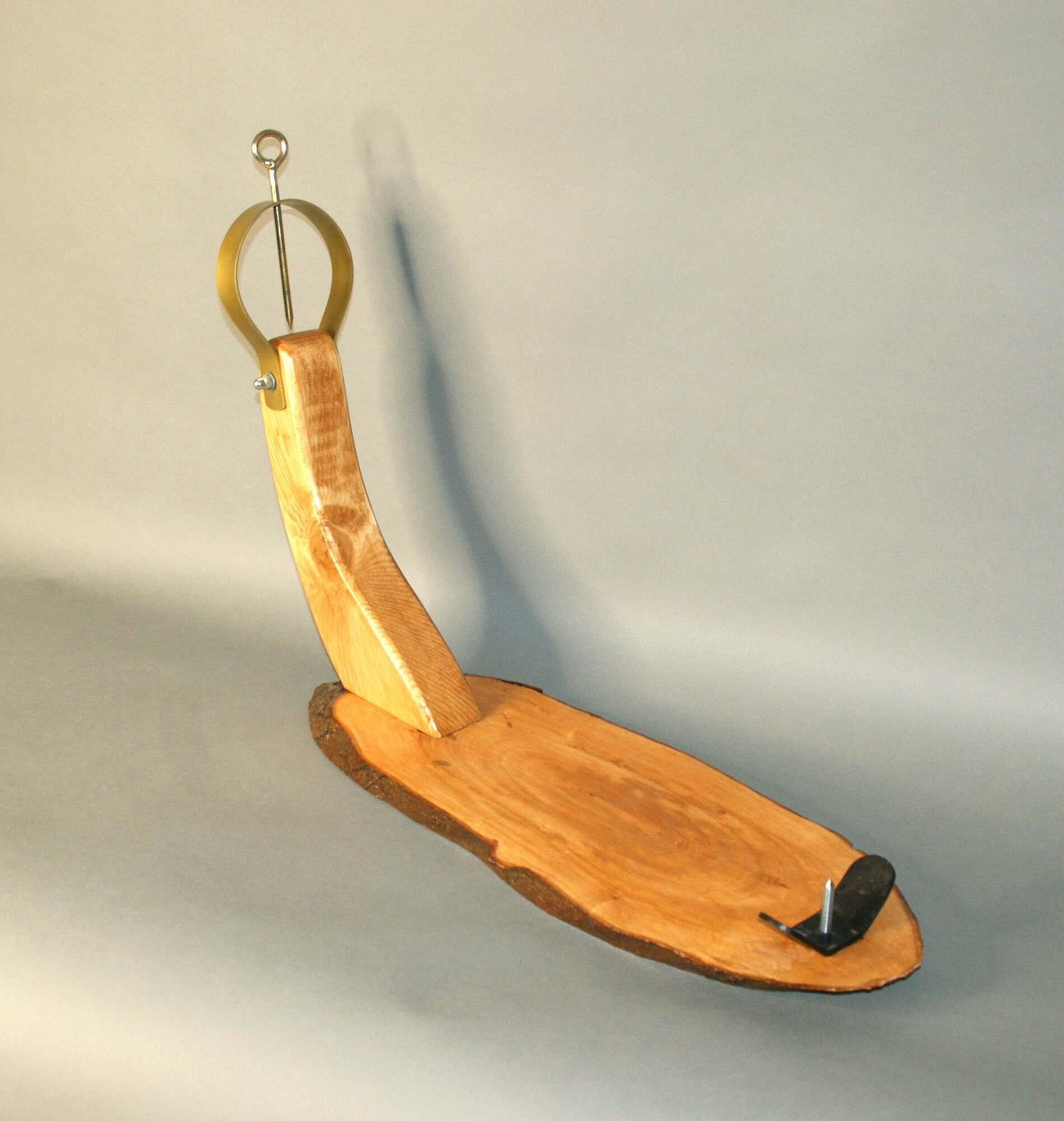 Держатель/Подставка для хамона ручной работы срез ольхи 52х26