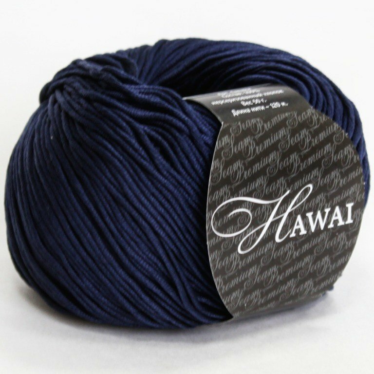 Пряжа Seam HAWAI 823 т. синий (5 мотков)