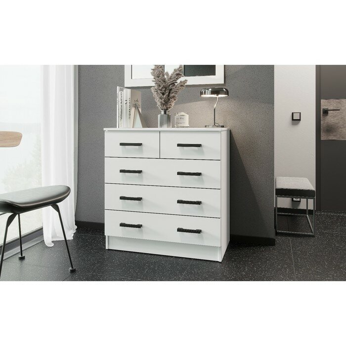 Комод для хранения «Эра. К800-3/2», 5 ящиков, 800×830×440 мм, цвет белый