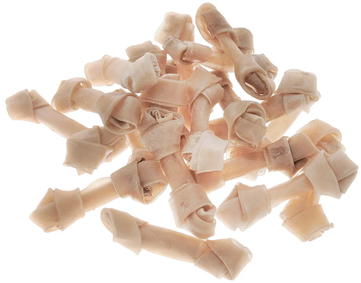 Лакомство каскад для собак кости из жил 10 см пакет уп. 20 шт (700 гр)