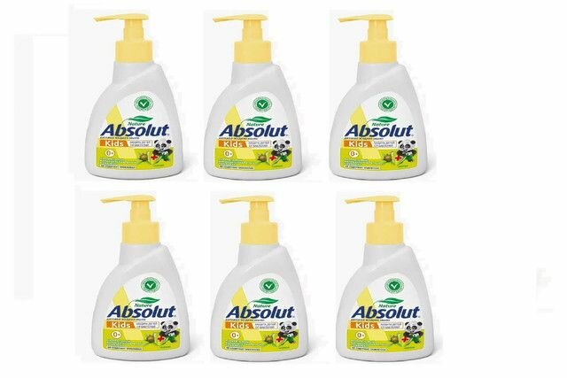 Absolut Мыло жидкое KIDS Череда Антибактериальное 250 мл, 6 штук
