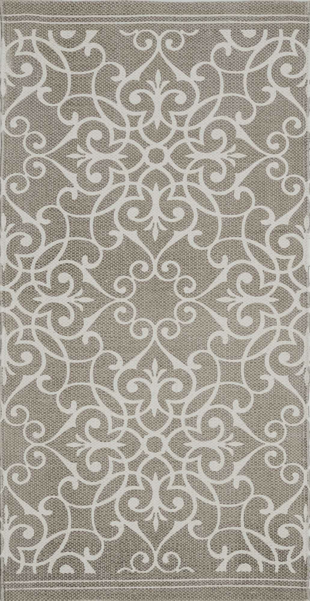 Коврик декоративный хлопок Inspire Lesia 60х120 см цвет бежевый