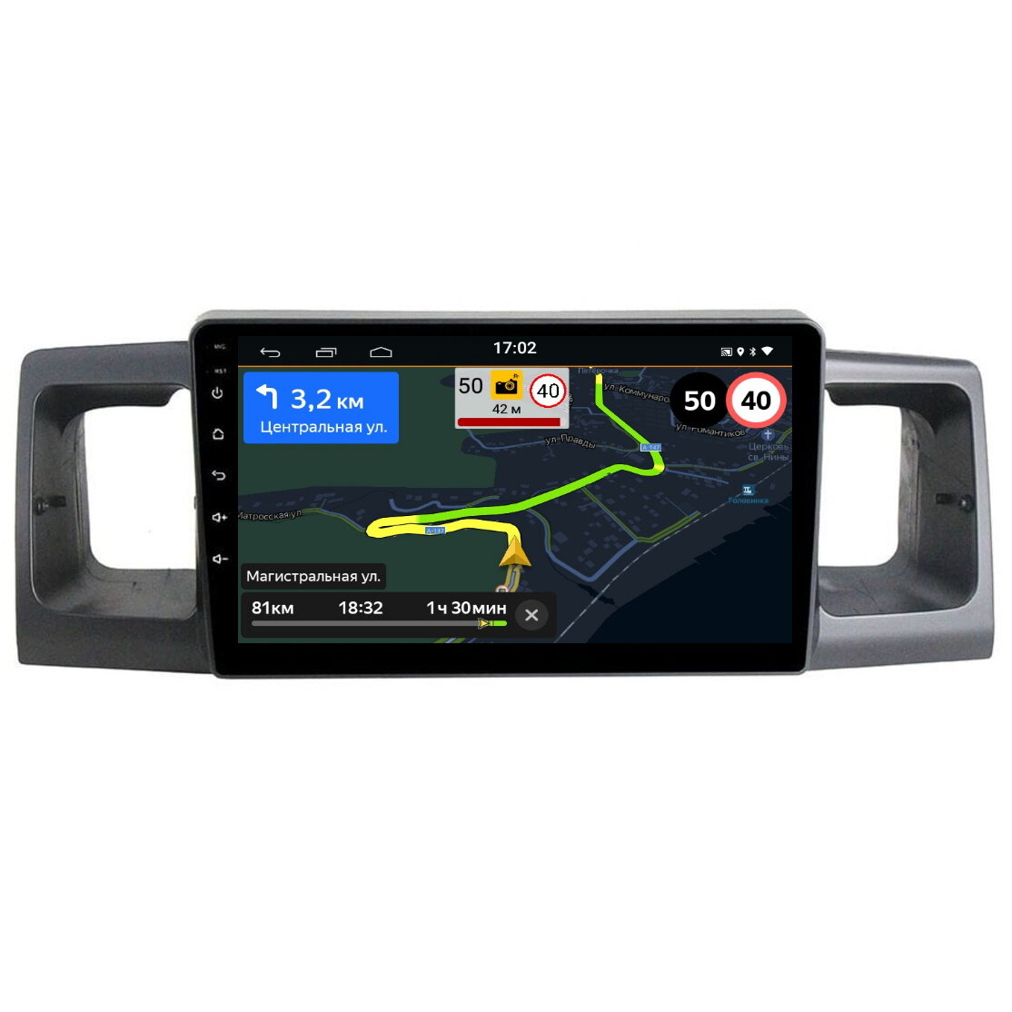 Магнитола CRS-300 Тойота Королла 2000-2007 с правым рулем Toyota Corolla E120 - Android 13 - IPS - DSP - Кулер