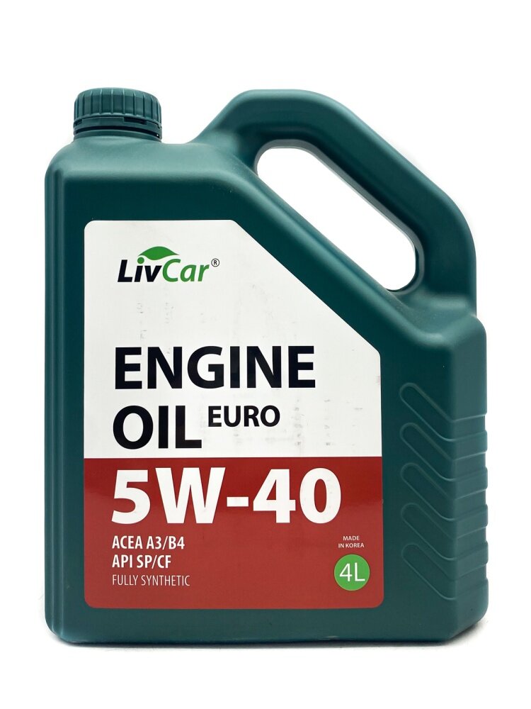 LivCar Масло моторное LIVCAR Engine Oil EURO 5W-40 ACEA A3/B4 API SP/CF (4л) LC7110540-004