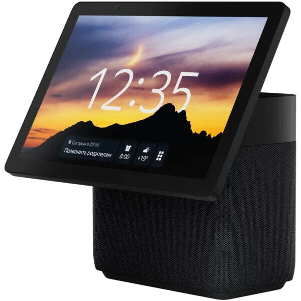 Умная колонка Yandex Станция Дуо Макс Zigbee черный (YNDX-00055BLK)