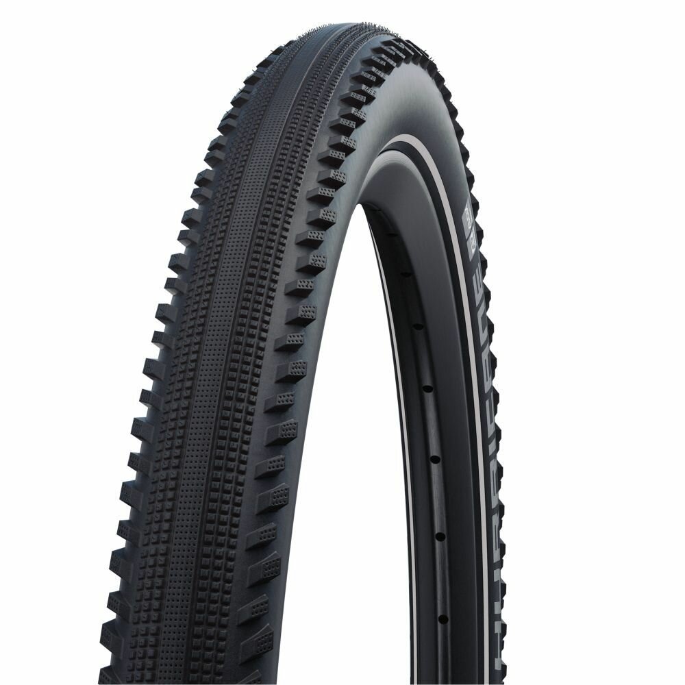 Велопокрышка 27.5х2.4 Schwalbe Hurricane, антипрокол RaceGuard, полуслик, DD