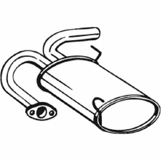 Глушитель выхлопных газов конечный, BOSAL 145-075 (1 шт.)