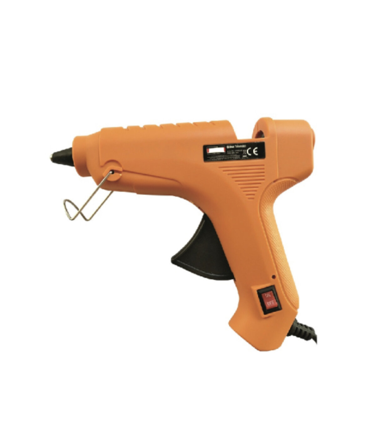 Клеевой электрический термопистолет с переключателем, d 7мм,20 Вт (оранжевый)